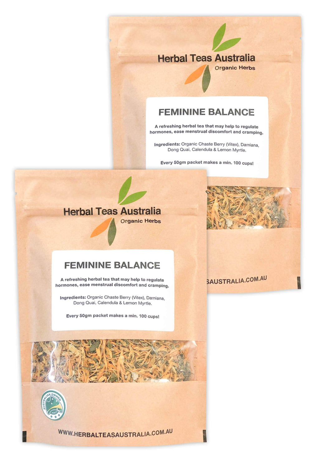 Organic Hormone Balancing Herbal Tea - 2 Pack | B Free Australia