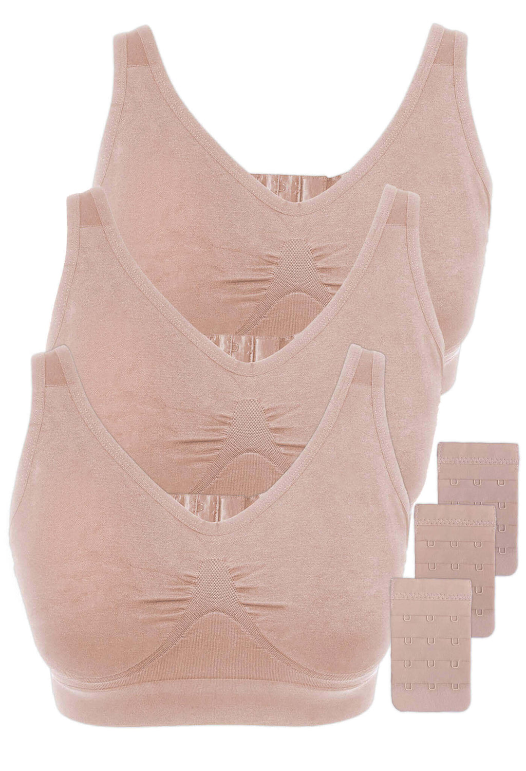 3-Pack Venus Pure Wire Free Pregnancy Bra + Band Extender Set | B Free ...