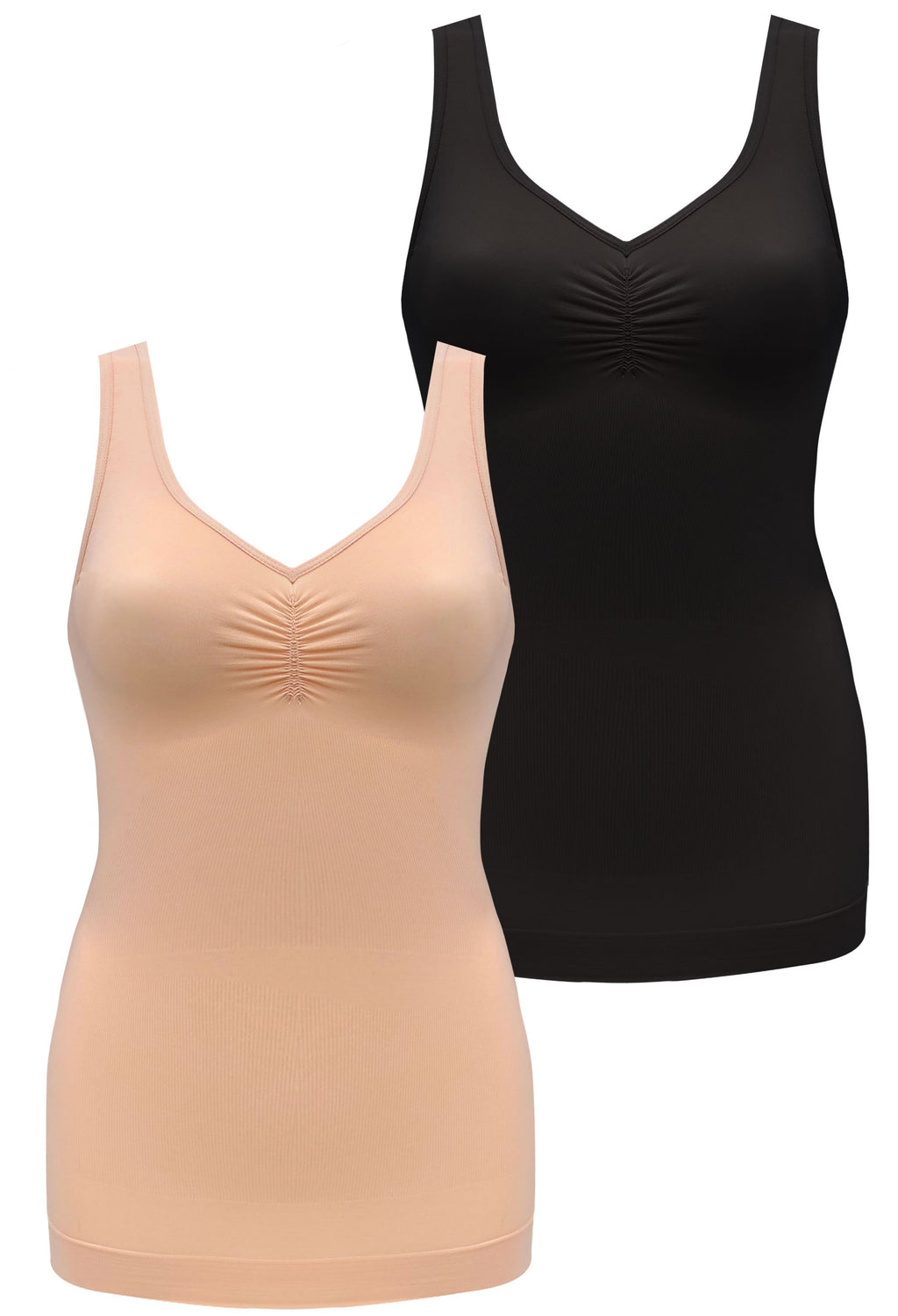 Ultra-Light Shaping Curvy V-Tank 2Pk | B Free Intimate Apparel – B Free ...